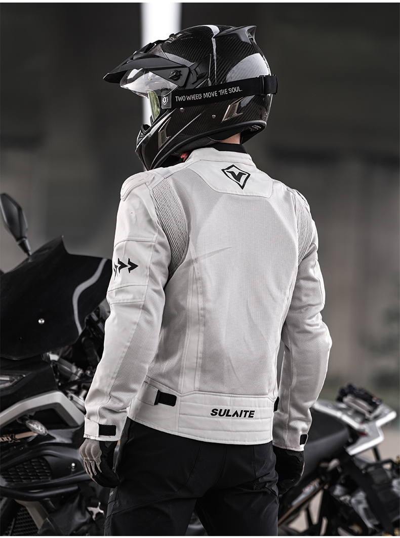 MESH MOTORCYCLE JACKET FOR MENS RIDING BIKERS RACING DUAL SPORTS BIKE ...