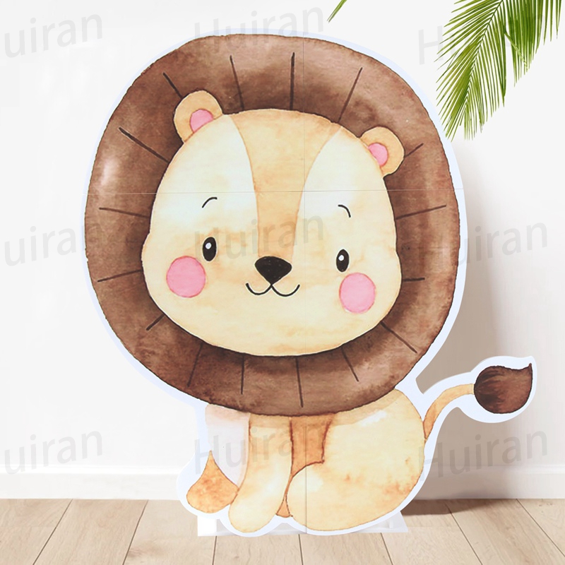 Jungle Safari Standee For Birthday Balloons Background Wild One Large ...