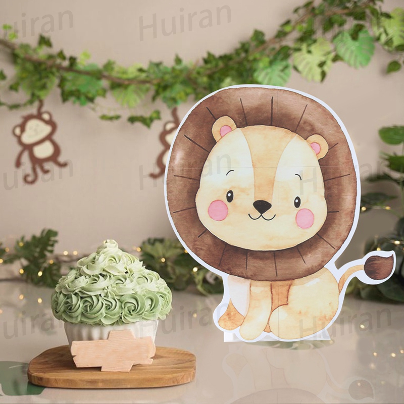 Jungle Safari Standee For Birthday Balloons Background Wild One Large ...