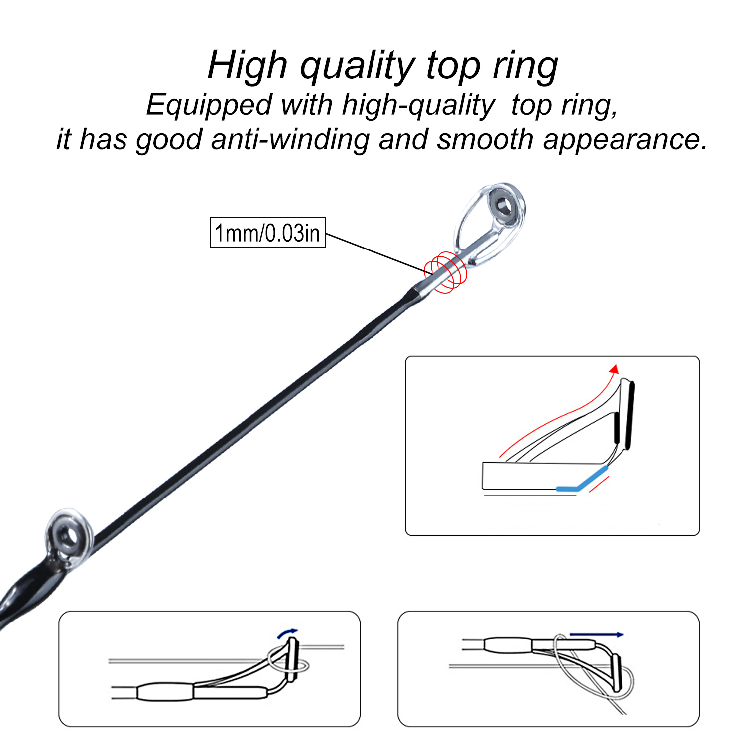 Sougayilang UL Spinning Fishing Rod 2 Sections Solid Tip Micro-Jigging ...