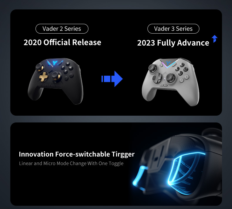 Flydigi Vader 3/ 3 Pro Gaming Controller Dual Mode Six-Axis ...