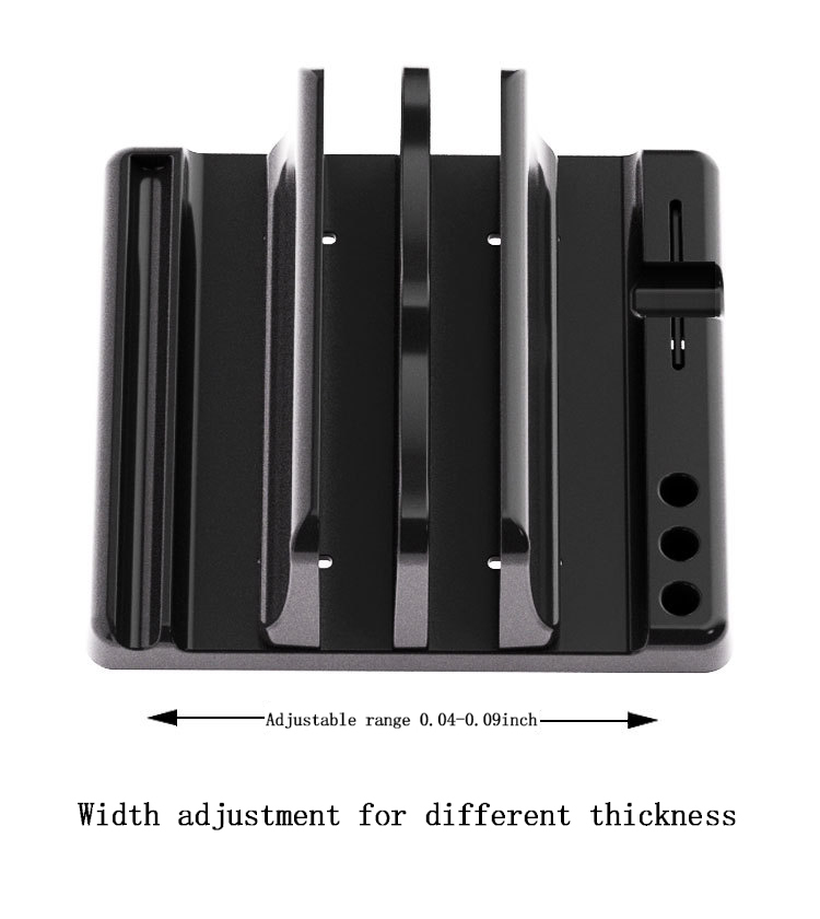 Vertical Laptop Stand Adjustable Stand Notebook Holder Dual Slot ...