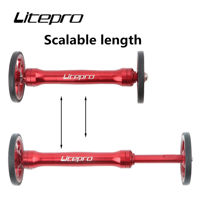 Litepro Bicycle Easy Wheel Extension Rod Stand Rear Frame Telescopic ...