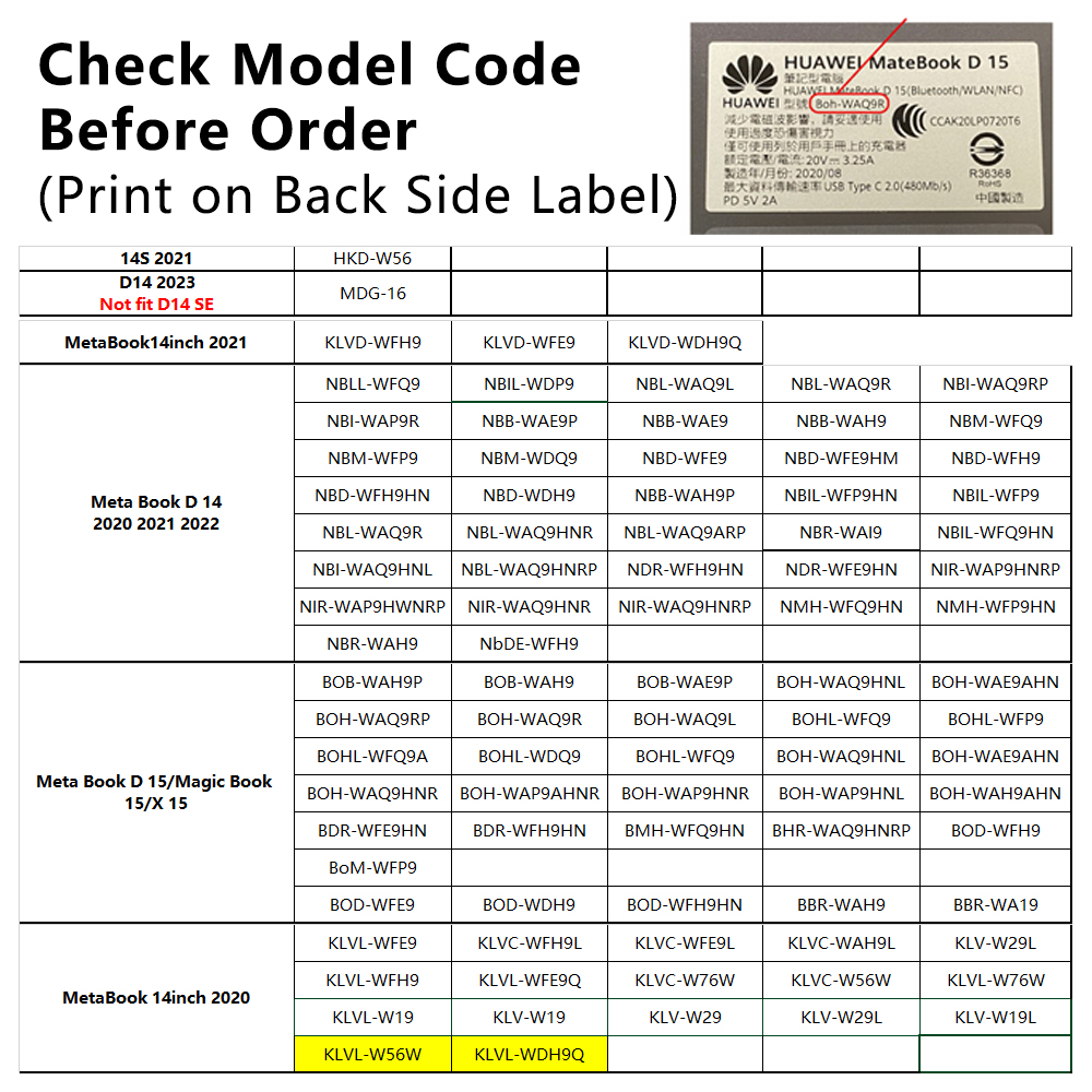 for 2022 Huawei Matebook D14 2023 14s 2021 D14 D15 magic book 2020 2021 ...