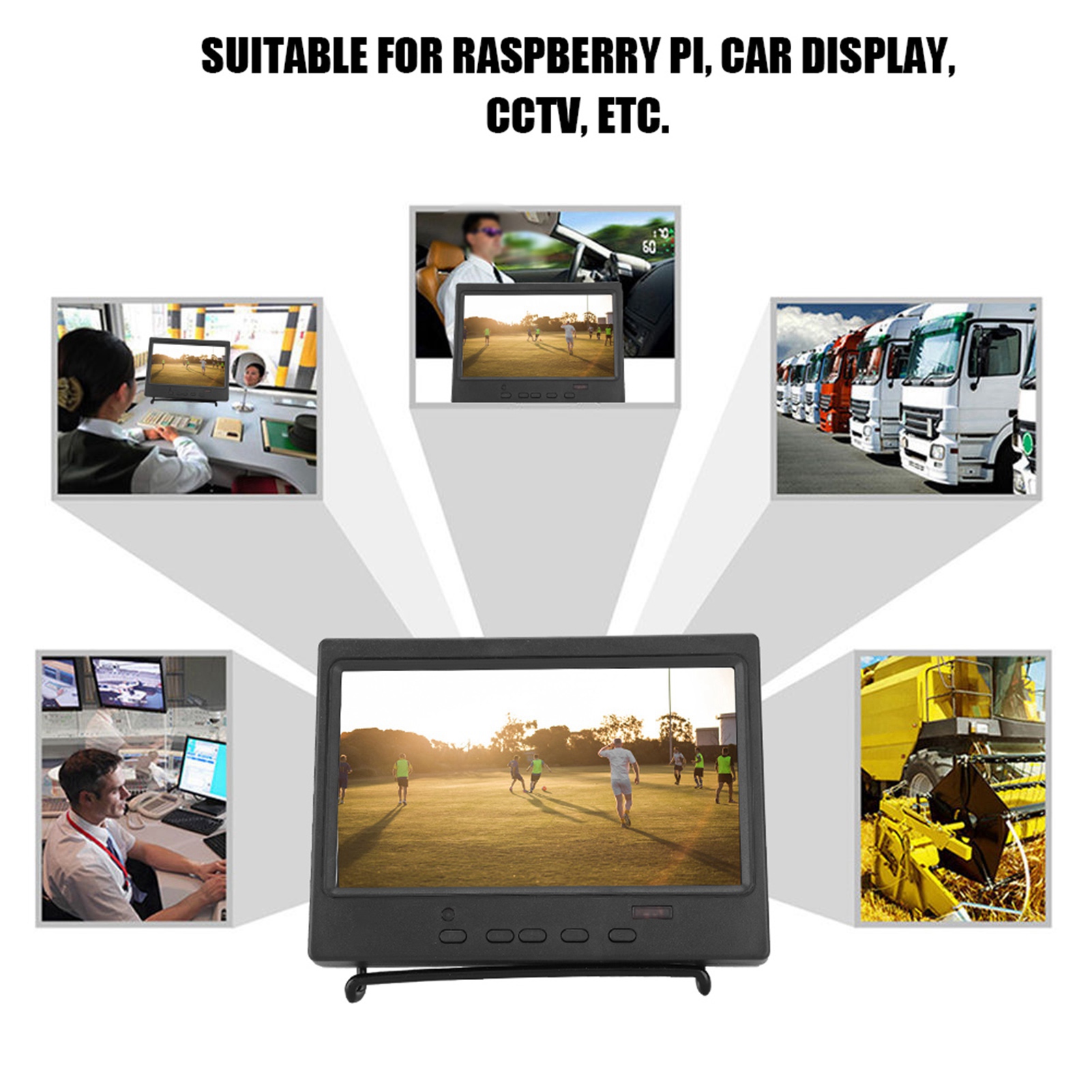 [Seller Recommend] 7 Inch Portable Monitor 1024x600 Multifunction ...