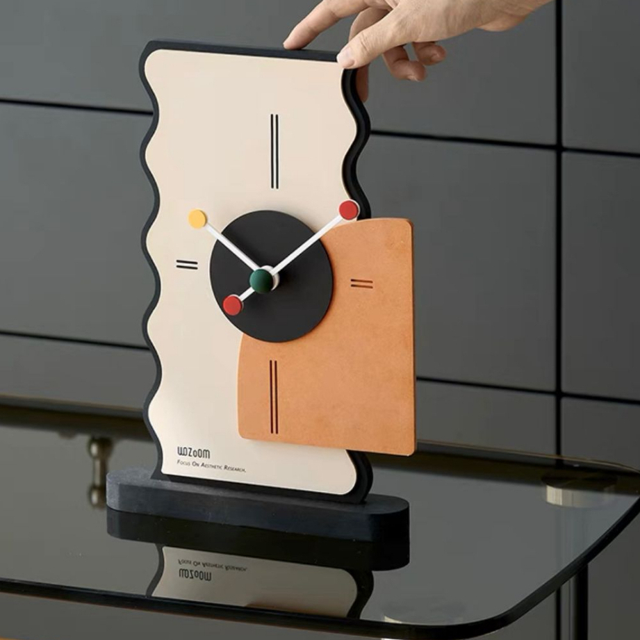 JAM MEJA MODEN DESK CLOCK SILENT BATTERY OPERATED MINIMALIST DIGITAL ...