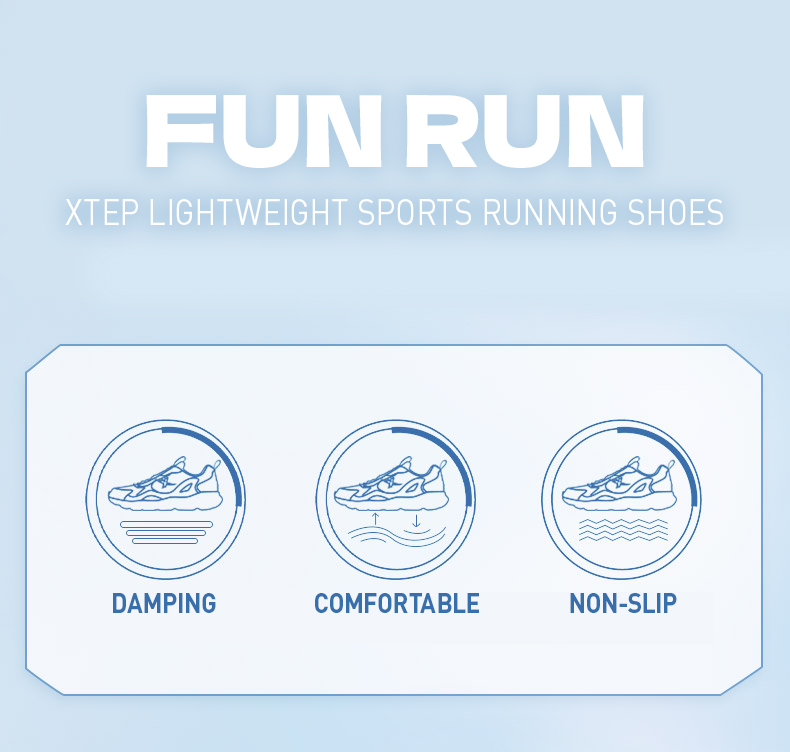 【XTEP】 Raya Men Running Shoes Cushioning Breathable Soft Non-slip ...