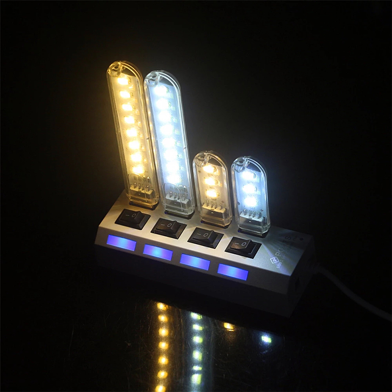 USB Night Light Portable USB LED Lamps Mini USB Book Lights DC 5V Ultra ...