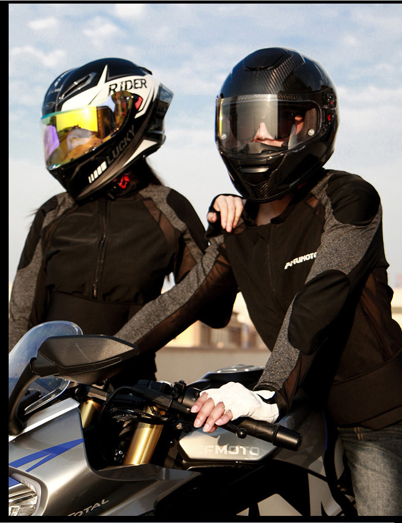 AMU Motorcycle Armor Shirt-Men Womens Mesh Motorbike Shirt-Motocross ...