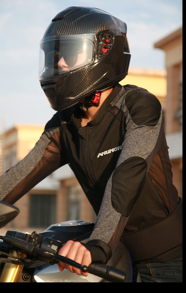 AMU Motorcycle Armor Shirt-Men Womens Mesh Motorbike Shirt-Motocross ...