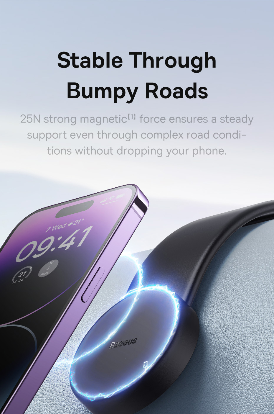 Baseus C02 Magnetic Car Phone Holder Easy Paste With Universal ...