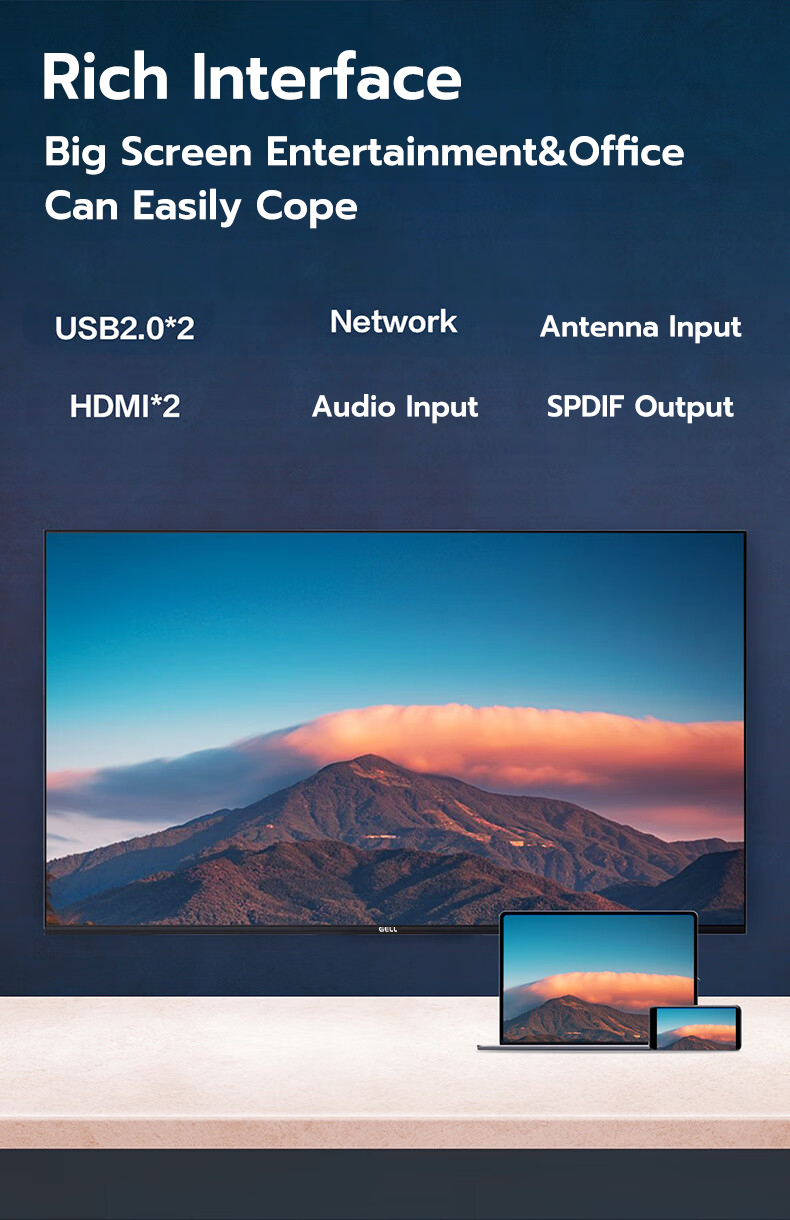 GELL Sakura Android Smart LED TV 43 Inch LED TV Full HD With YouTube ...