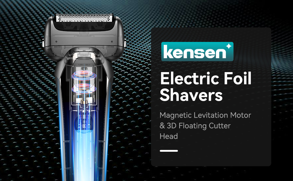 Kensen Electric Shaver Cordless Razor with USB Charging and Pop-Up ...
