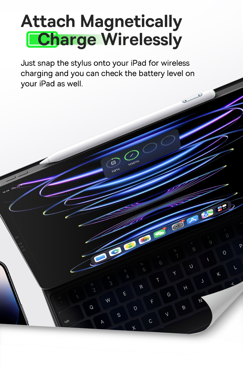 Baseus Wireless Charging Stylus Gen3 with Remote Page-Flipping Palm ...