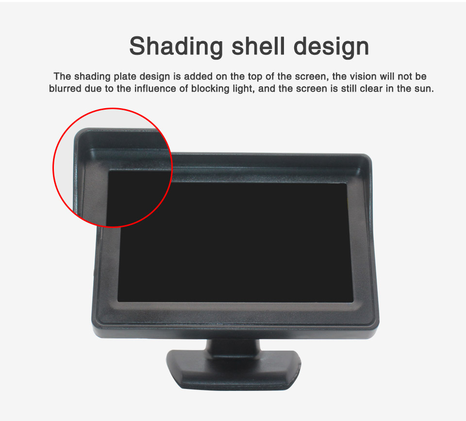 Reverse Parking Monitor Front Stand Monitor Car LCD Monitor Rear View ...