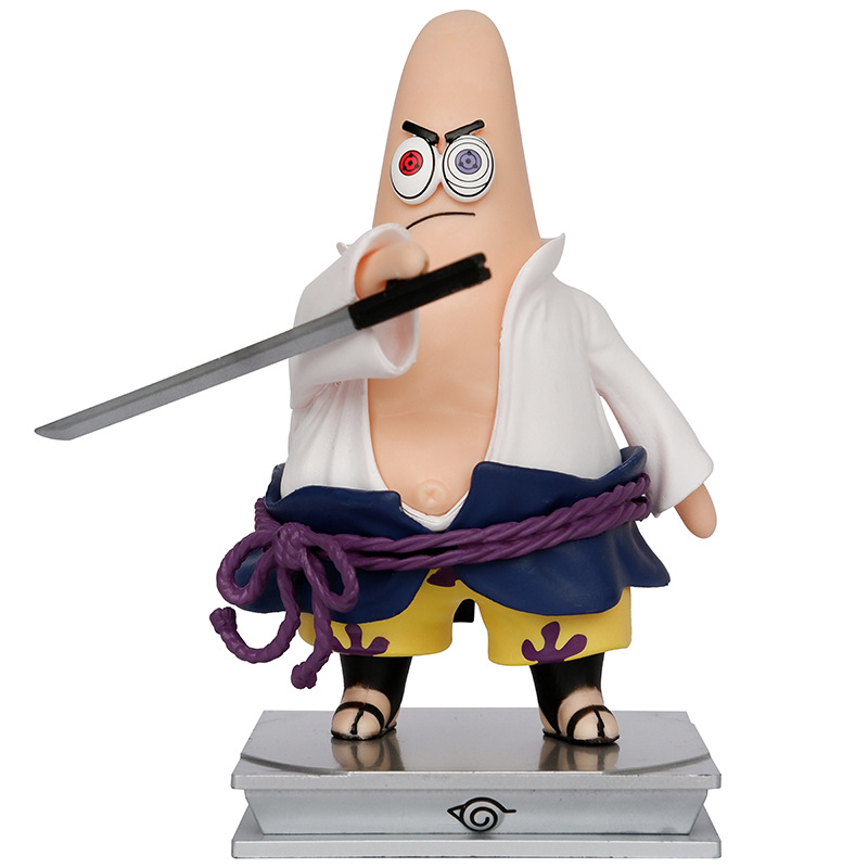 14cm Anime Naruto Figure SpongeBob SquarePants Cosplay Uzumaki Naruto ...