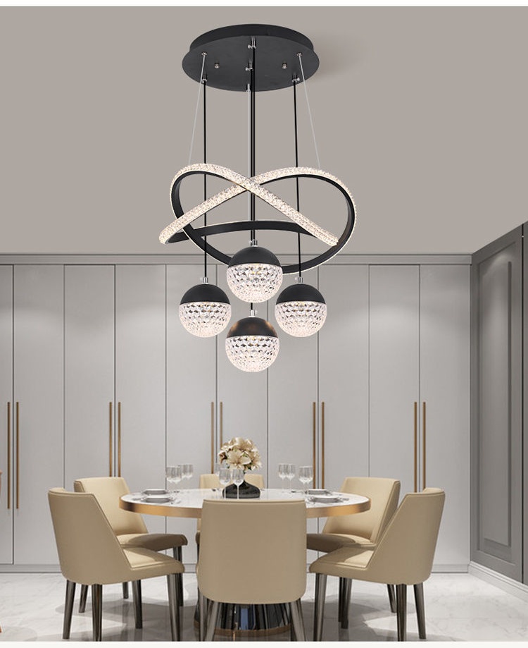 LED Modern Bar Counter Light Nordic Living Room Restaurant Chandelier ...