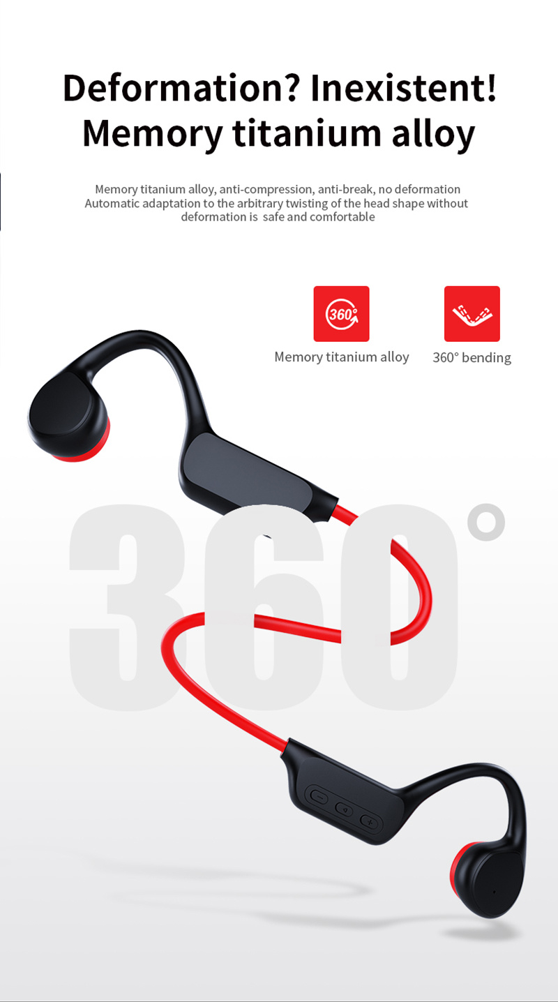 SPRISE X7 Bone Conduction Swimming Bluetooth Headphones With MP3 ...
