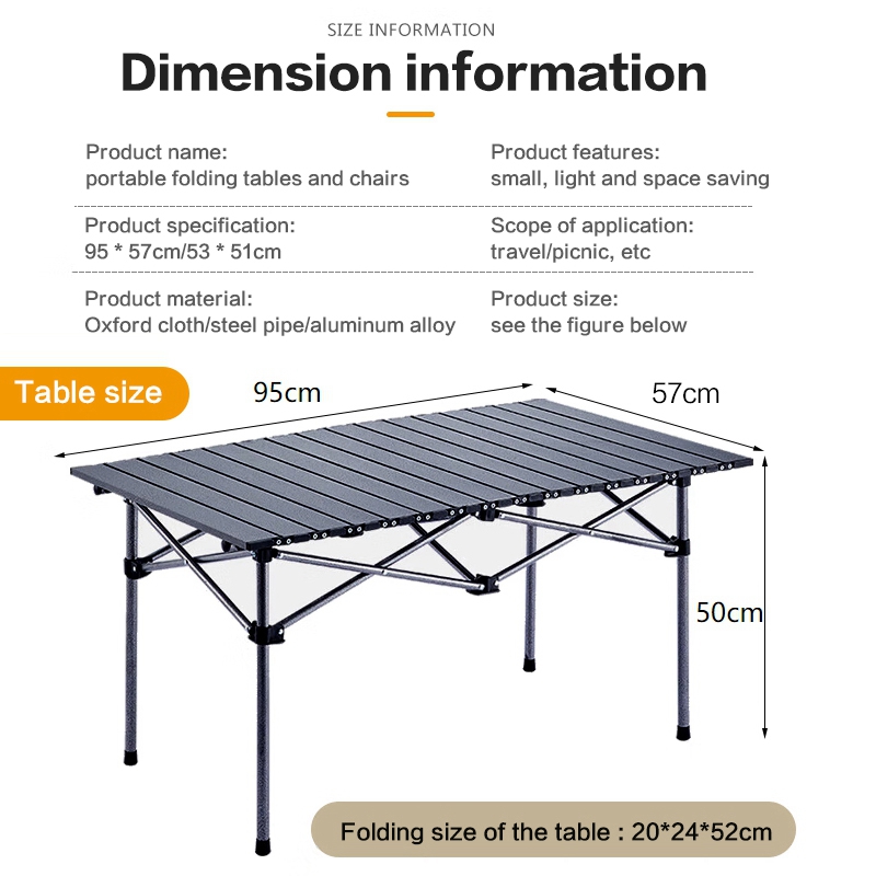 【Fast delivery】Camping Table Outdoor Table Folding Table Portable ...