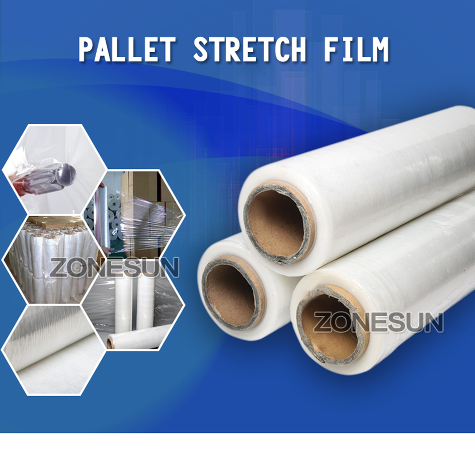 ZONESUN 45cm Width Micron Plastic Stretch Film Mini Handheld Pallet ...