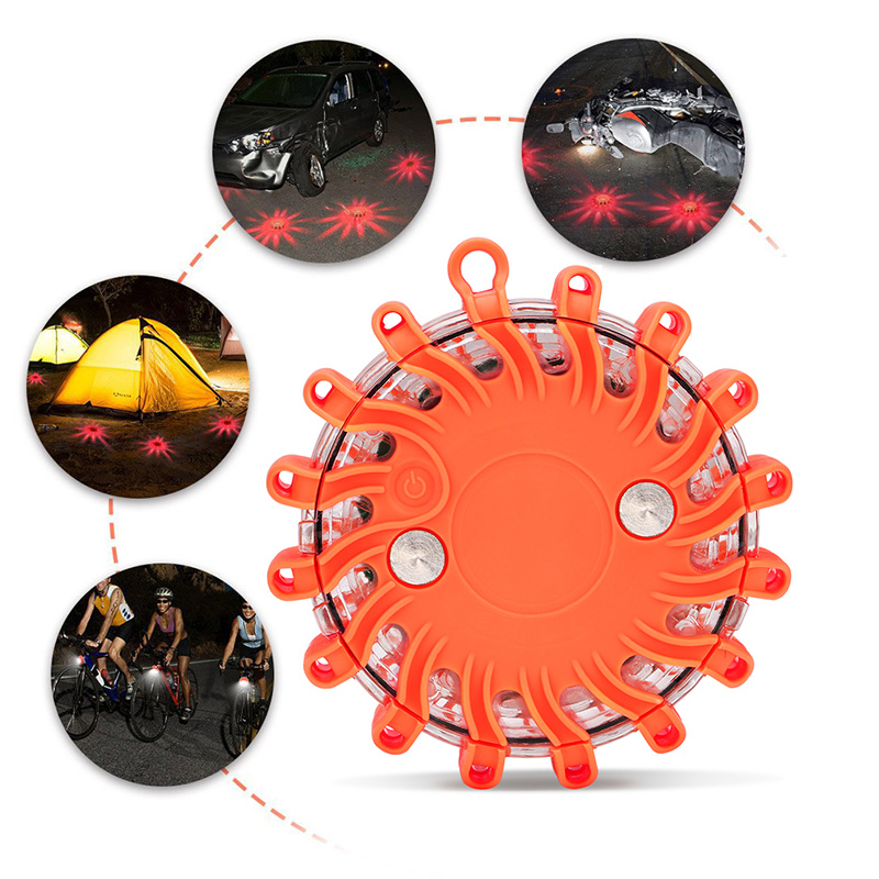 LED Emergency Light Car Safety Flare Light Rechargeable Strobe Beacon ...