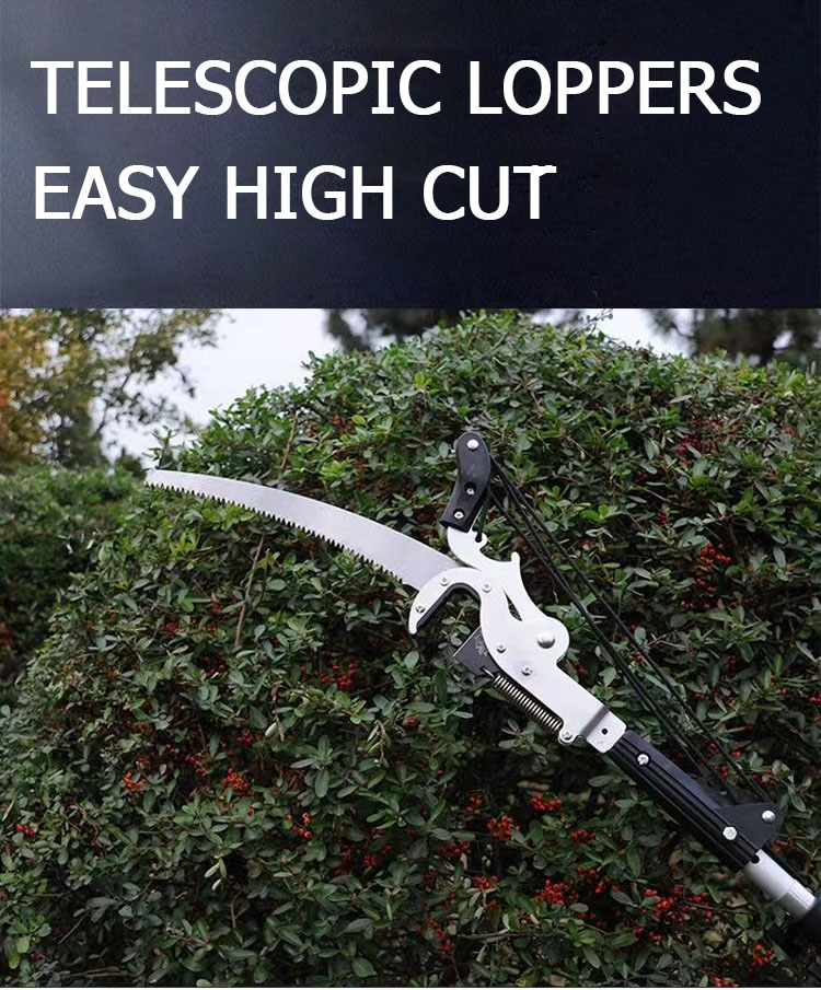8.5M Heavy duty High Branch Pruning Shears Saw Telescopic Rod Tree ...