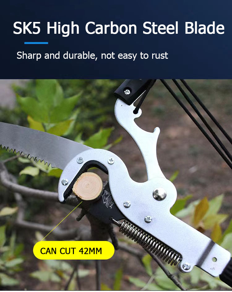 8.5M Heavy duty High Branch Pruning Shears Saw Telescopic Rod Tree ...