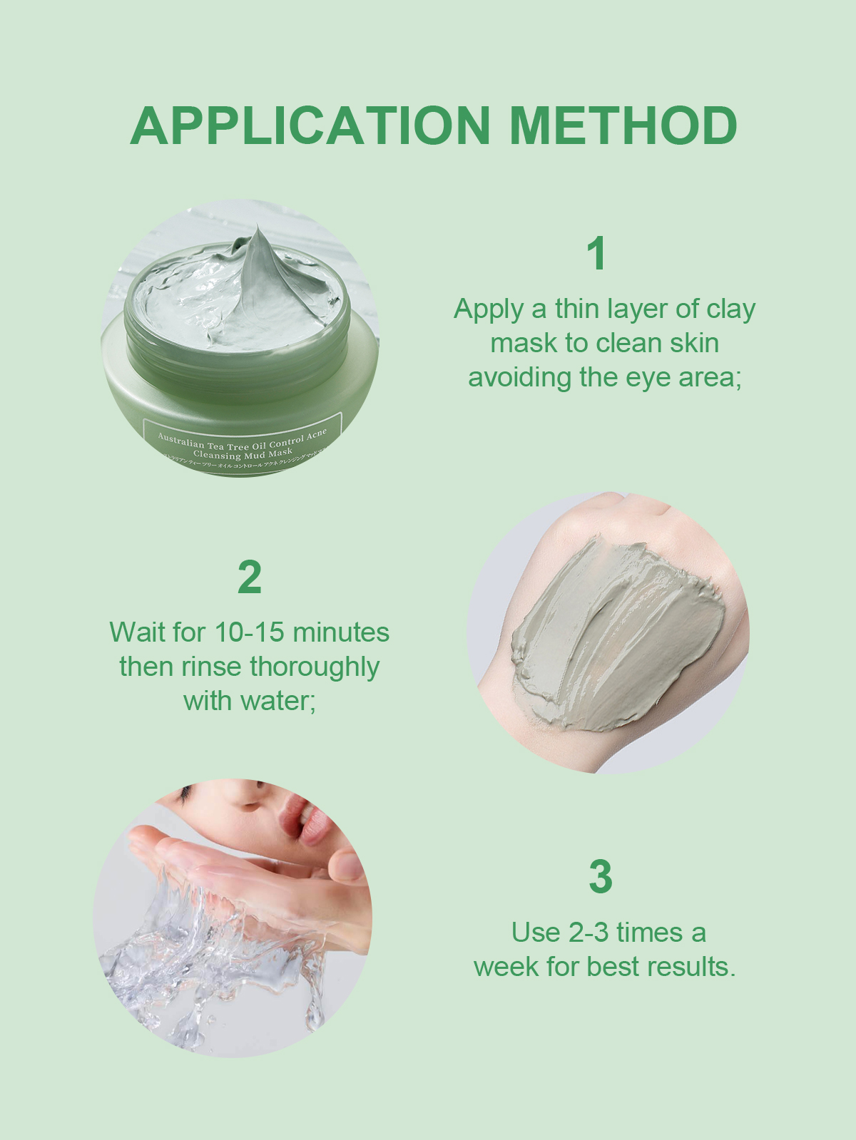 ZIA.DOO Australian Tea Tree Oil-Control Acne Remove Blackhead Pore ...