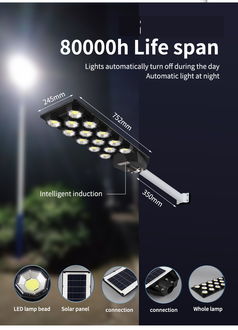 lampu solar outdoor waterproof 6000W IP67 Waterproof Solar Lamp With ...