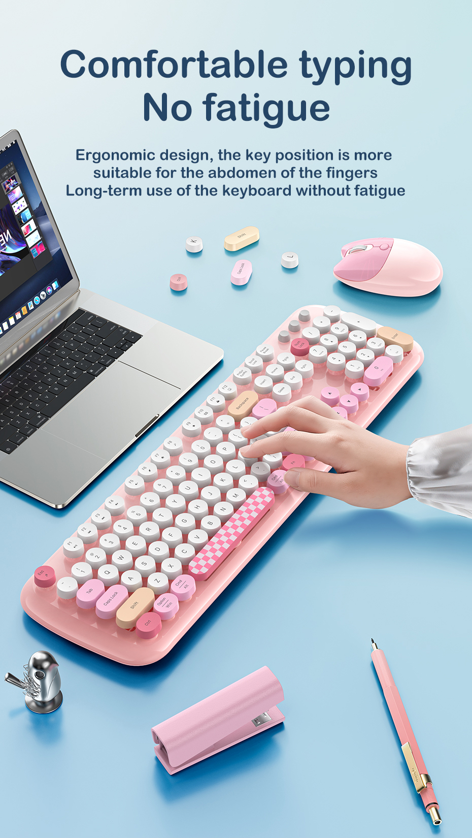 HOCO BGG Bluetooth Wireless Office Keyboard And Mouse Set Combo For ...