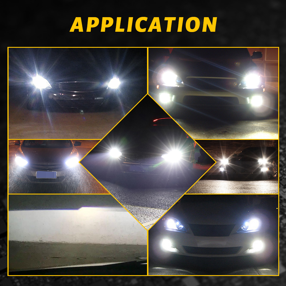 HL H7 H11 H4 LED 6500K Headlight Mini Lens Projector RHD 9005 9006 HB3 ...