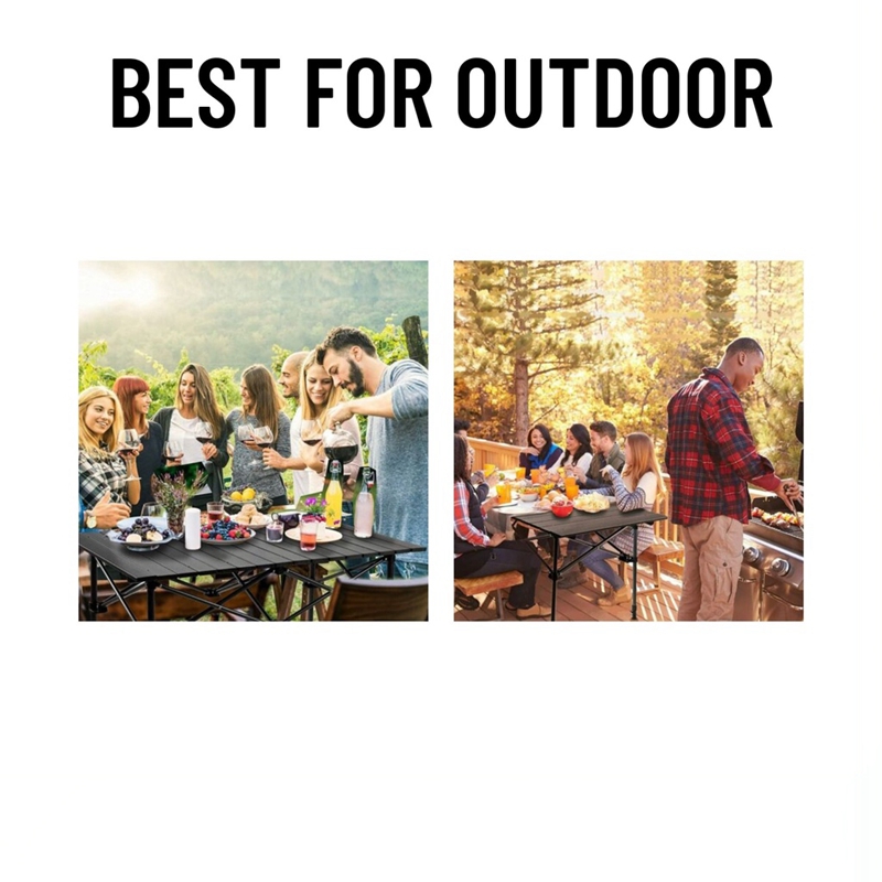 【Local shipment】Foldable Table Camping Outdoor Table Meja Picnic ...