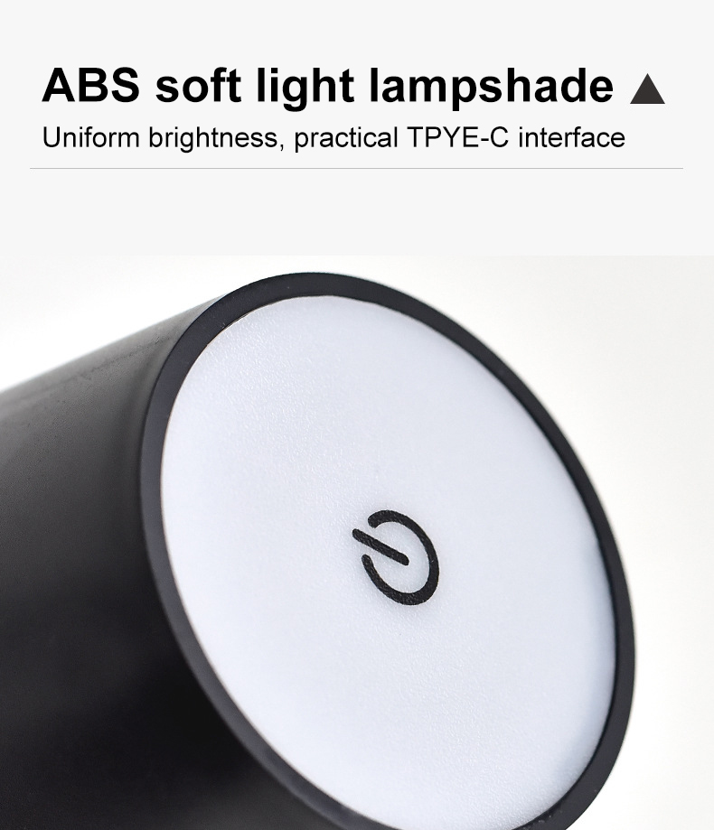 Modern LED Cordless Table Lamp Rechargeable Desk Lamp Lampu Meja Lampu ...