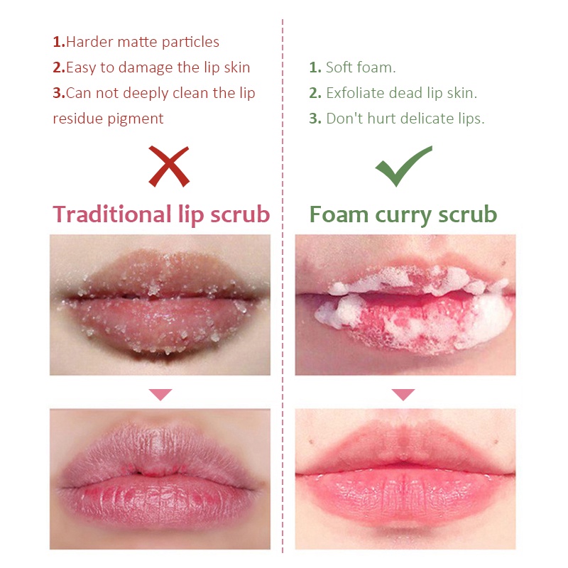 Gecomo Bubble Lip Scrub Lip Exfoliation Cream Whitening Lips