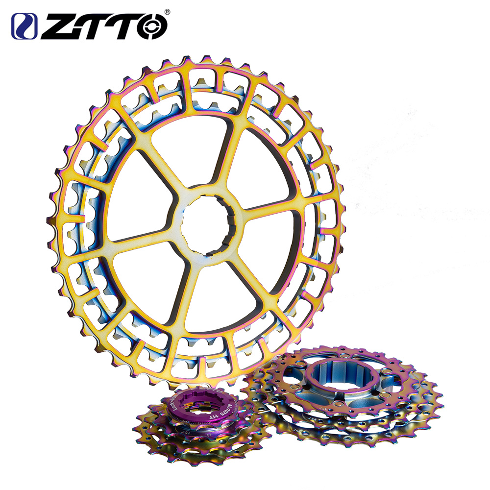 ZTTO MTB Cogs 10 Speed Bike 11-46T SLR 2 Flywheel 46T Freewheel Rainbow ...