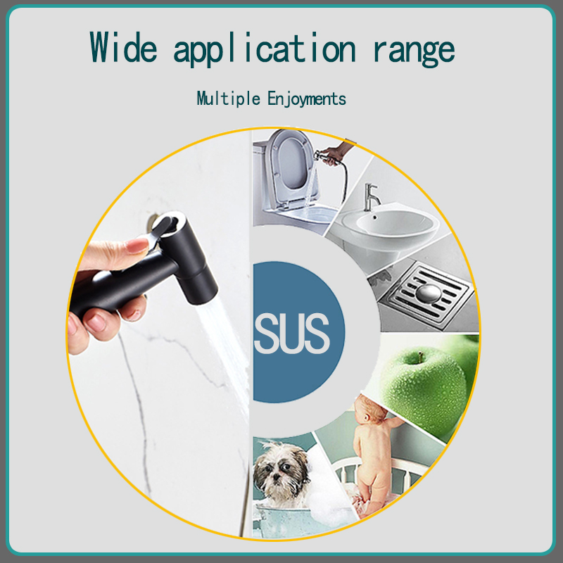 304 Hand held spray gun stainless steel hand spray shower and bidet ...