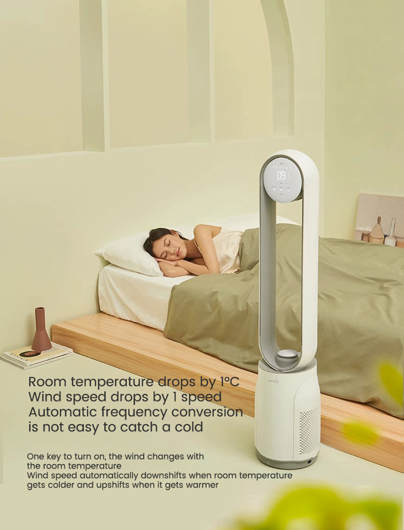 Keheal A4 Bladeless Fan Household Bass Low Noise Remote Control Energy ...