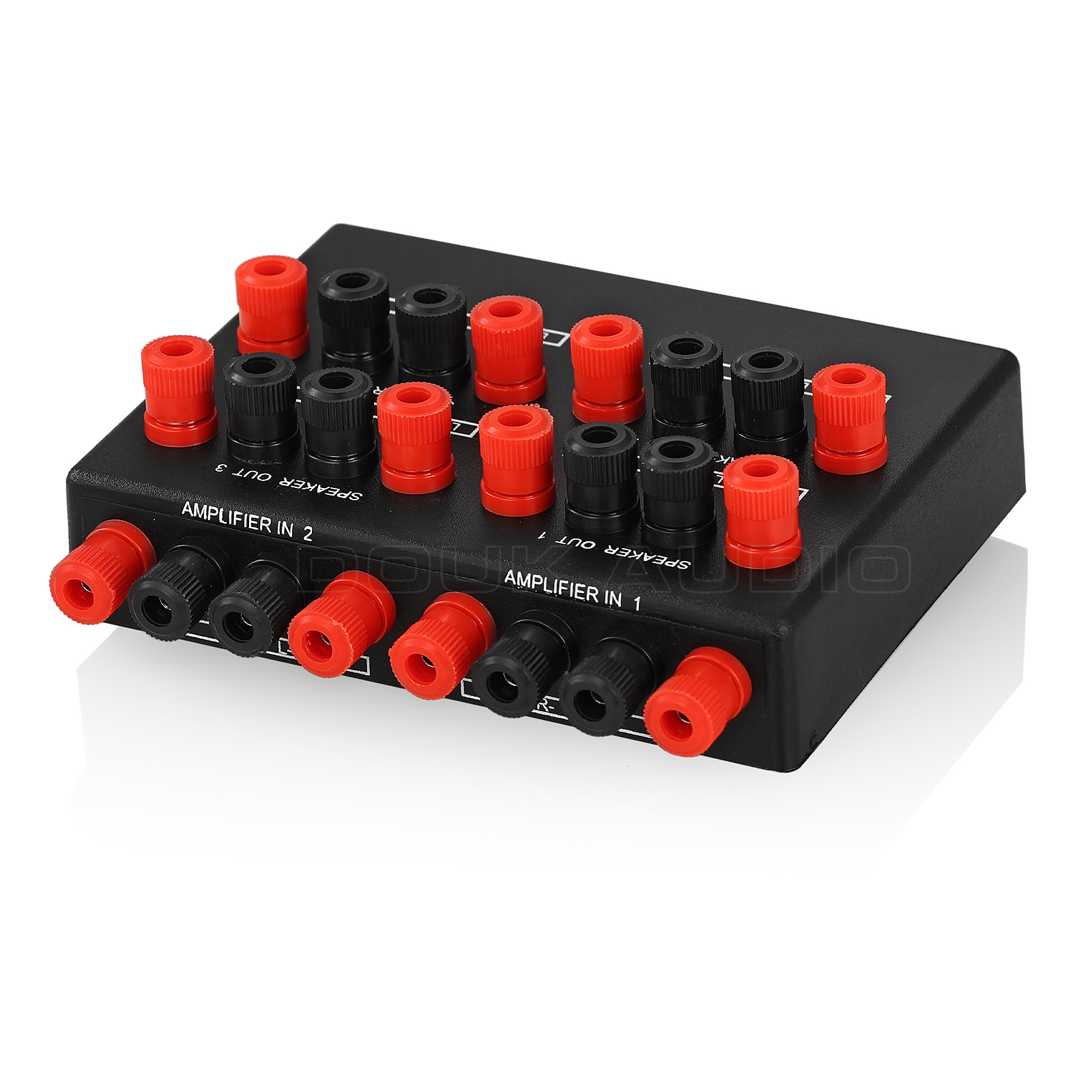 Douk Audio Mini 2-IN-4-OUT Stereo Audio Selector Amplifier Switcher Box ...