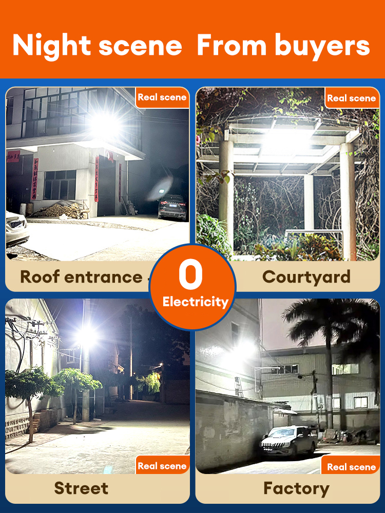Lampu Solar 1200W Led IP67 Waterproof Solar Light Outdoor Lighting ...