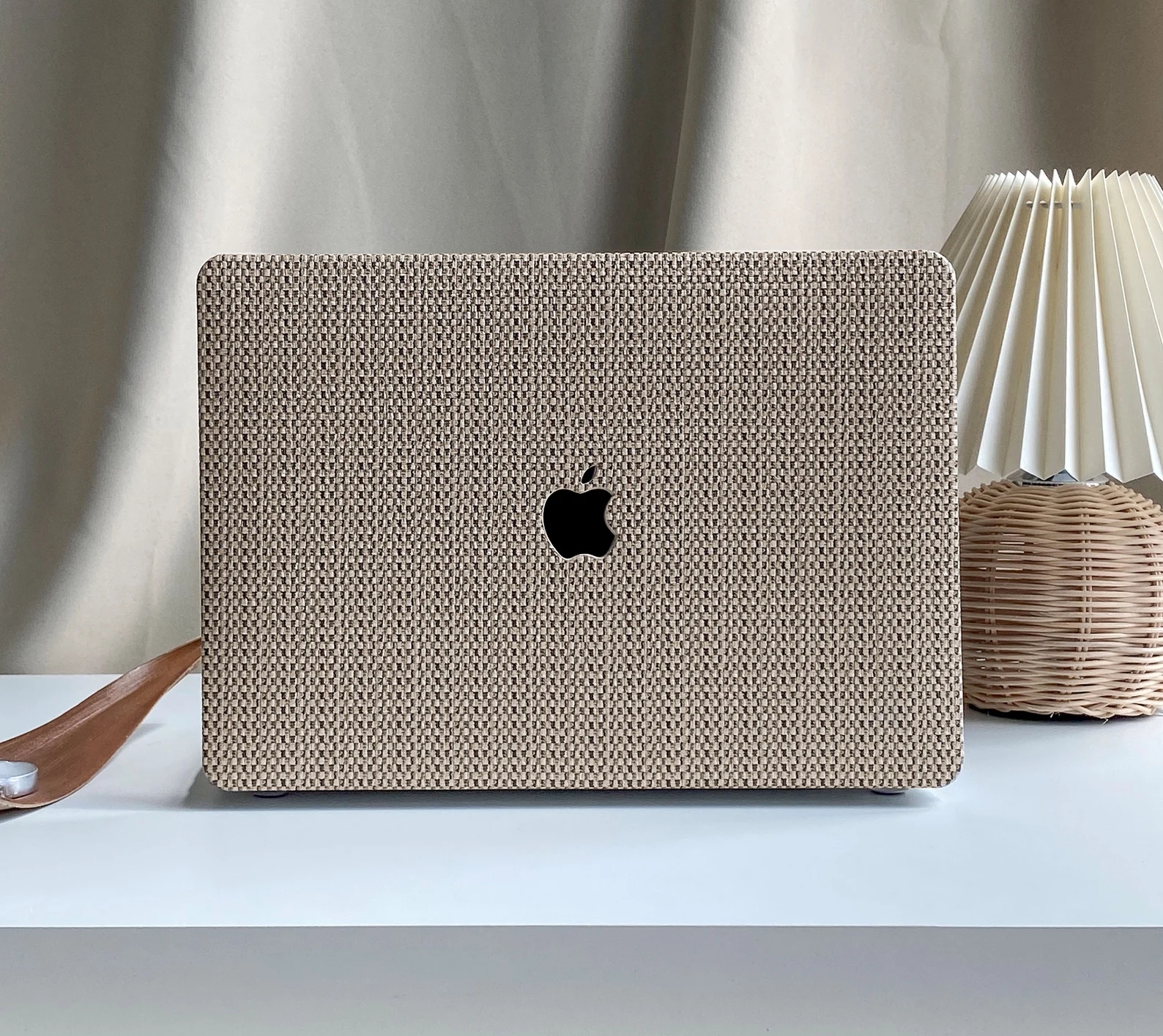 Rustic Weave Leather case for compatible for MacBook M3 A3113 M2 Air 13 ...