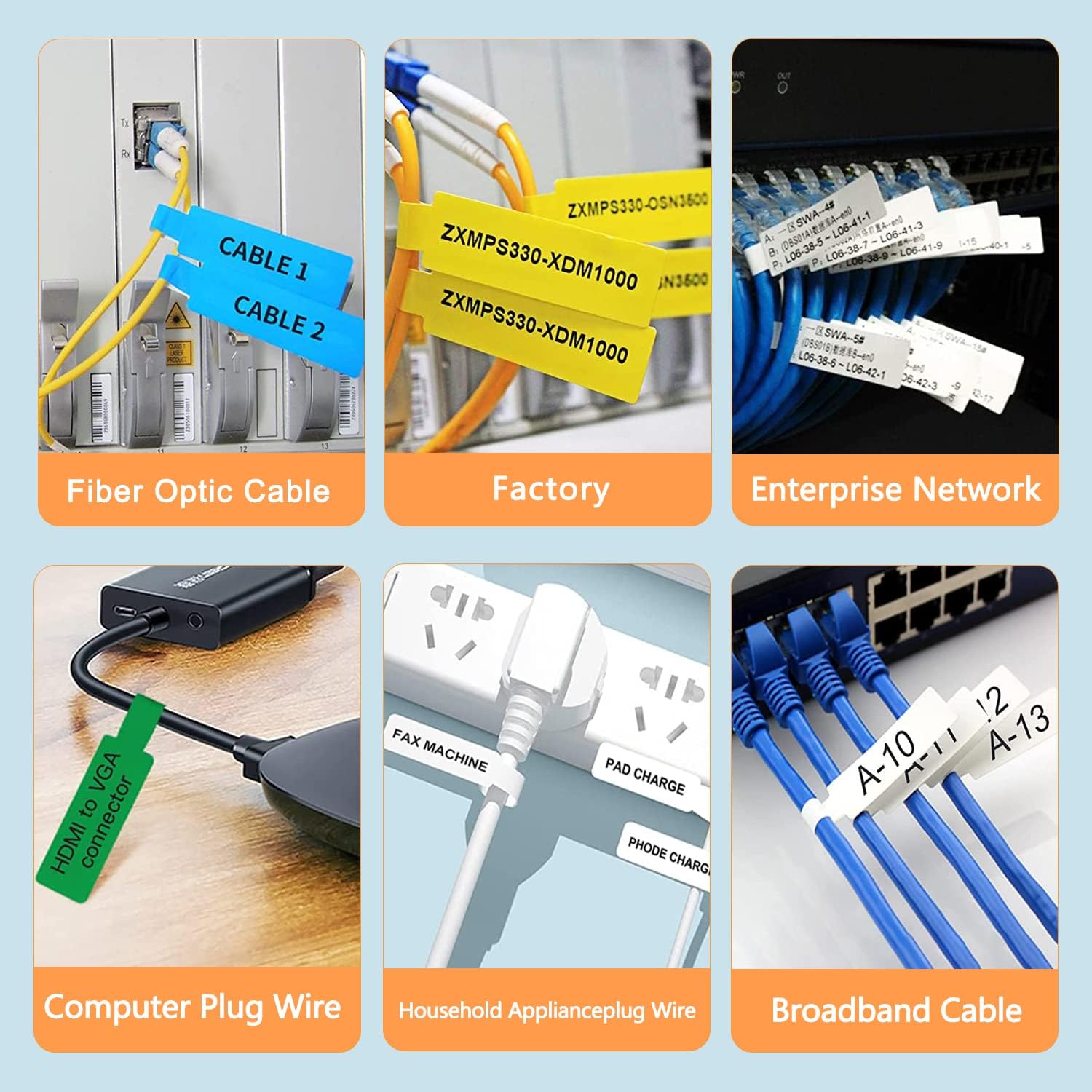 NIIMBOT B21/B3S/B1 Wire and Cable Label Paper Communication Network ...