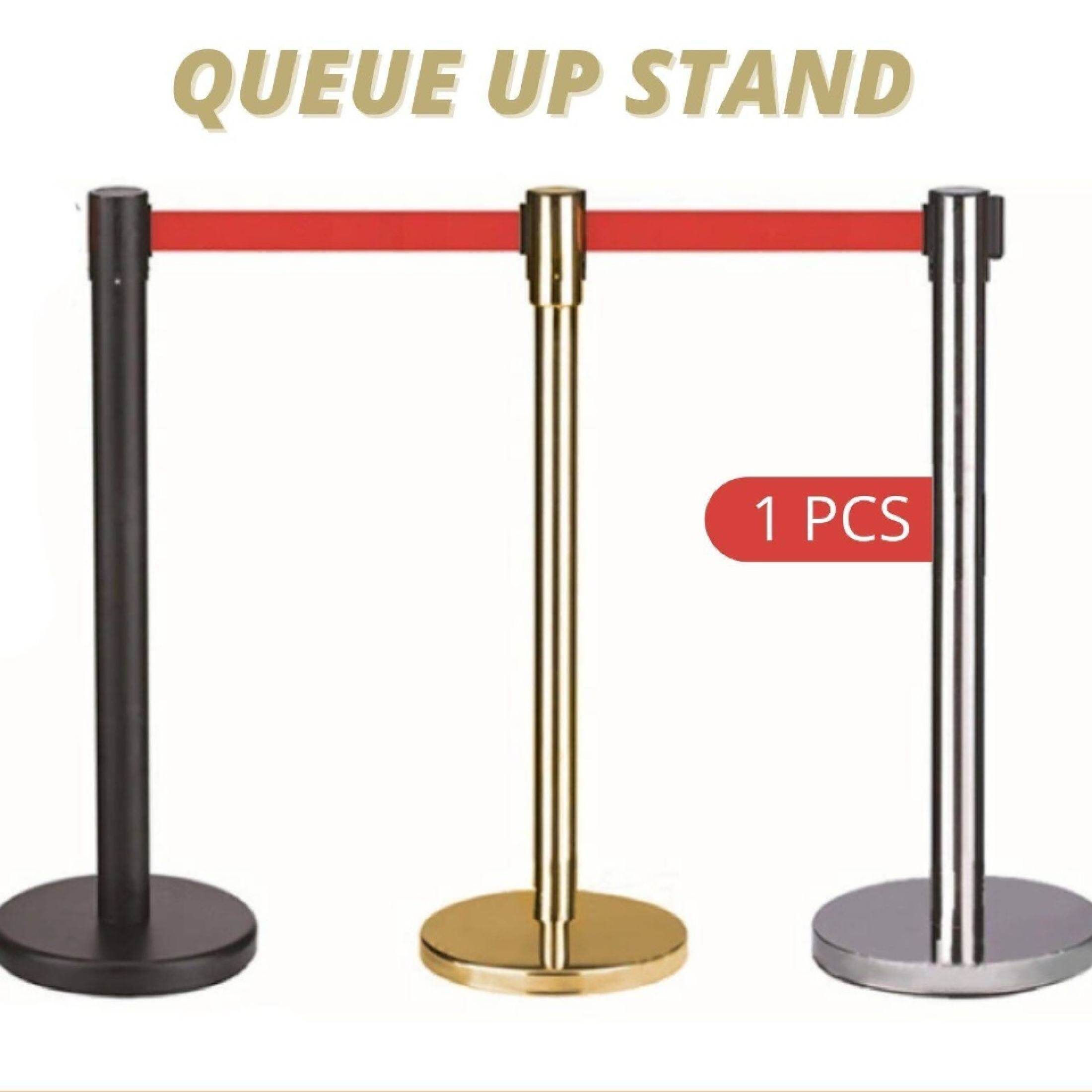 【SEY】2M BLACK / GOLD /SILER Stainless Steel - Queue Stand Retractable ...