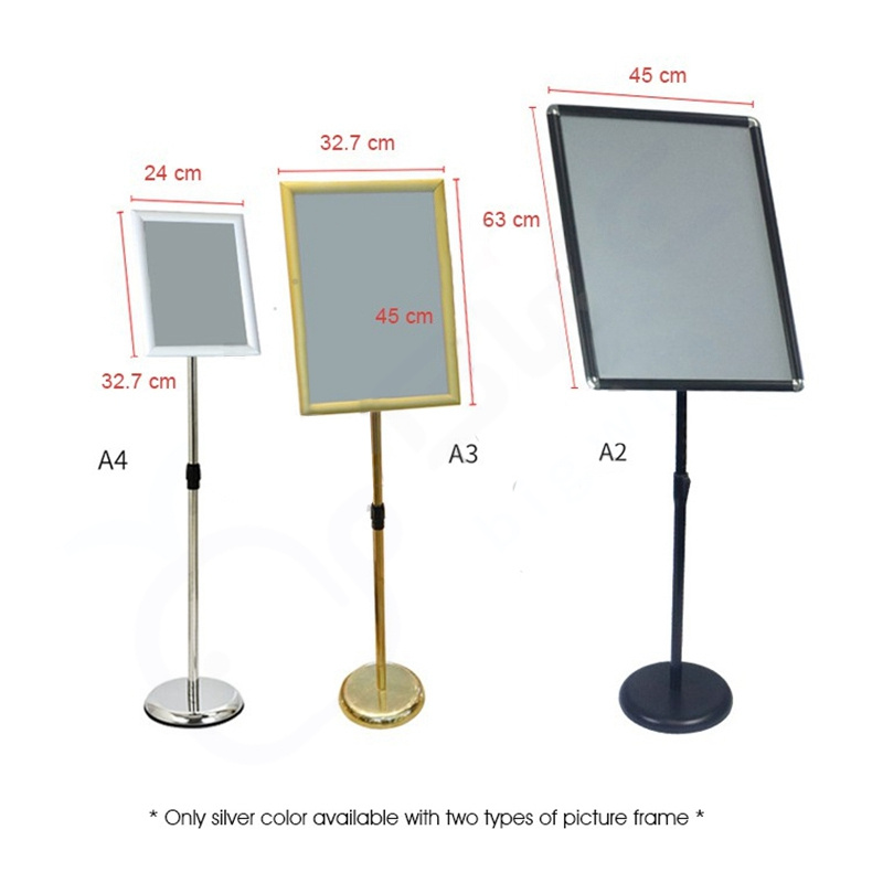 【COD】A3 Display Stand Adjustable Height Round Corner/Right Angle Easy ...