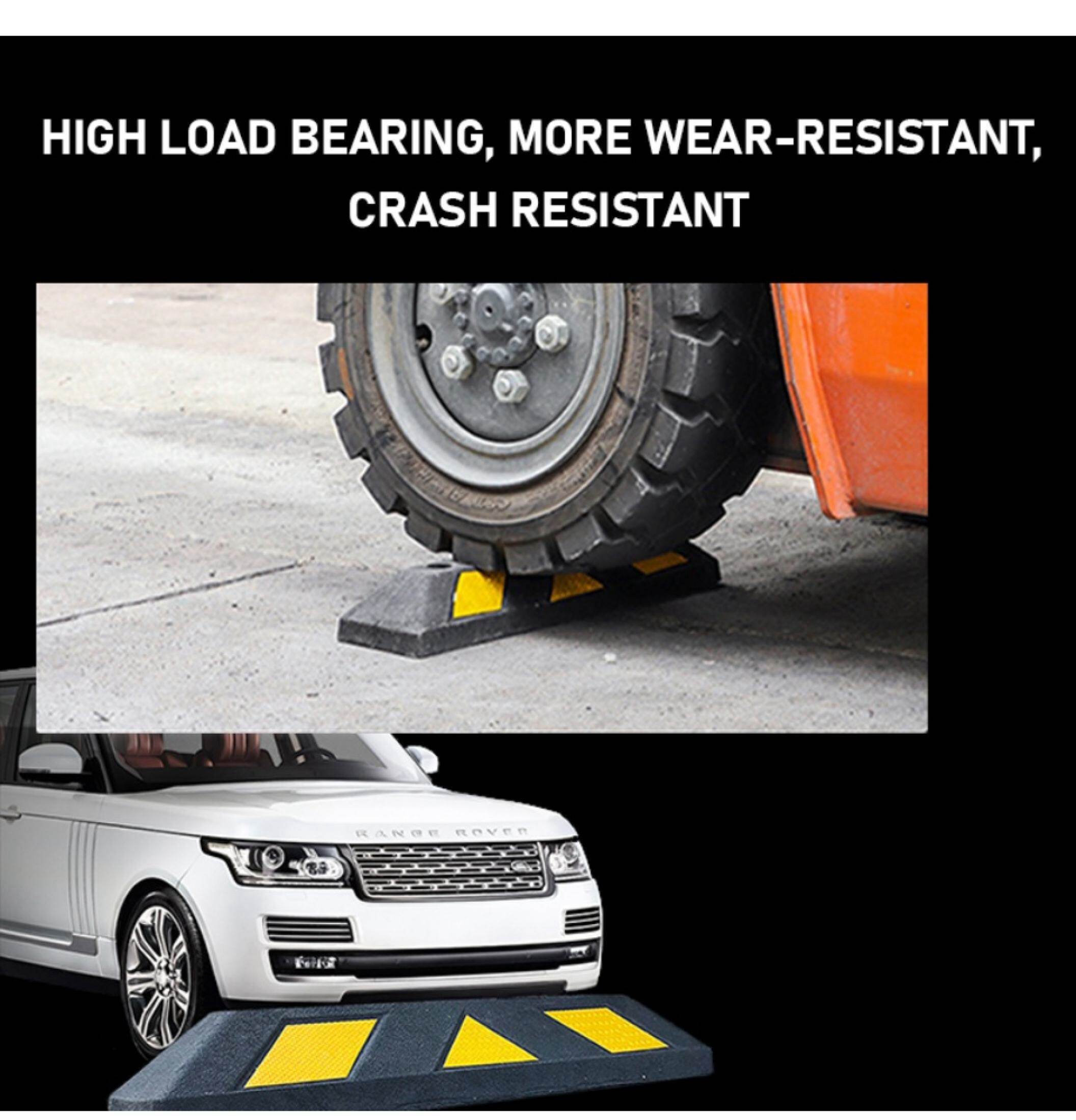 【COD】Rubber-plastic parking space locator 54cm parking space stopper ...