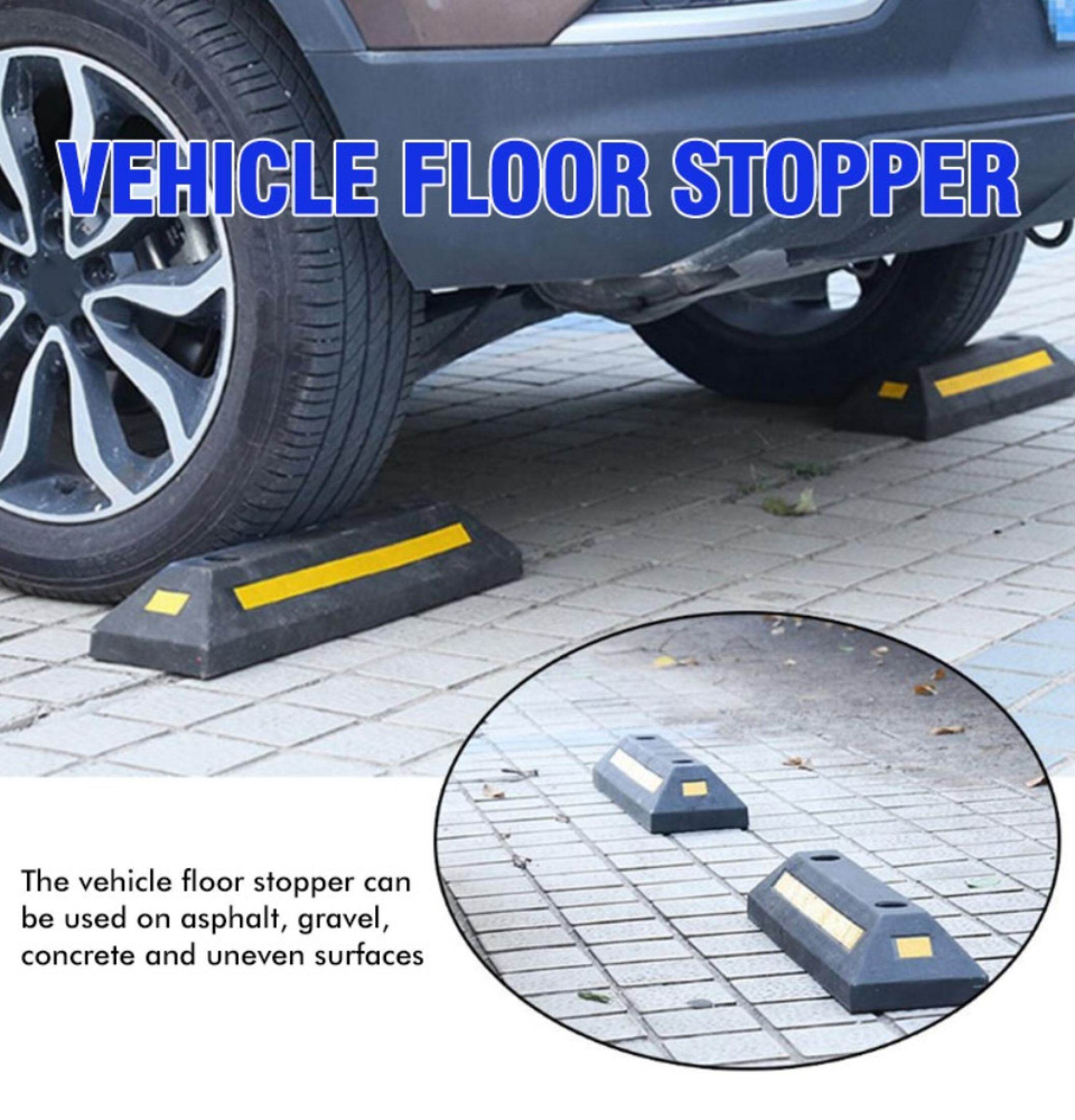 【COD】Rubber-plastic parking space locator 54cm parking space stopper ...