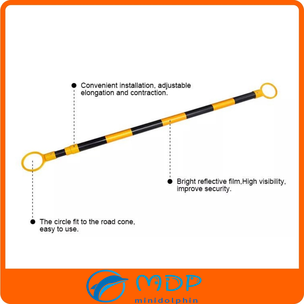 【COD】 Expandable Retractable Cone Bar Traffic Safety Cone 2Meter ...