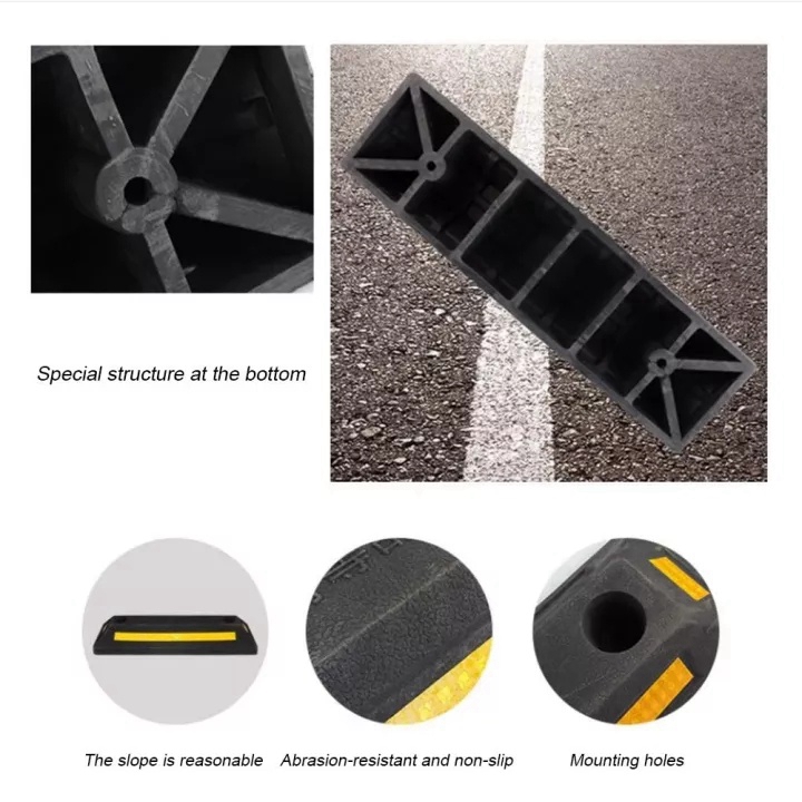 【SEY】🇲🇾 54cm Rubber Curb Parking Block Wheel Stopper 3000Kg Load ...