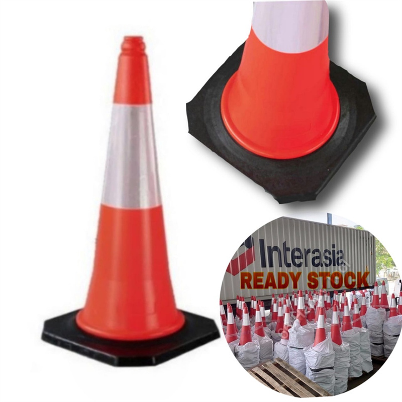 【COD】PVC Reflective Signal Warning Safety Cone/ Double Reflective Line ...