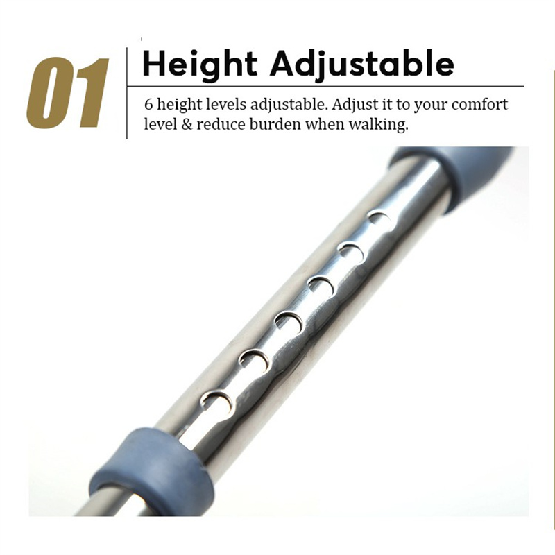 【COD】White Foldable Stainless Steel Walker with safety lock Walking Aid ...