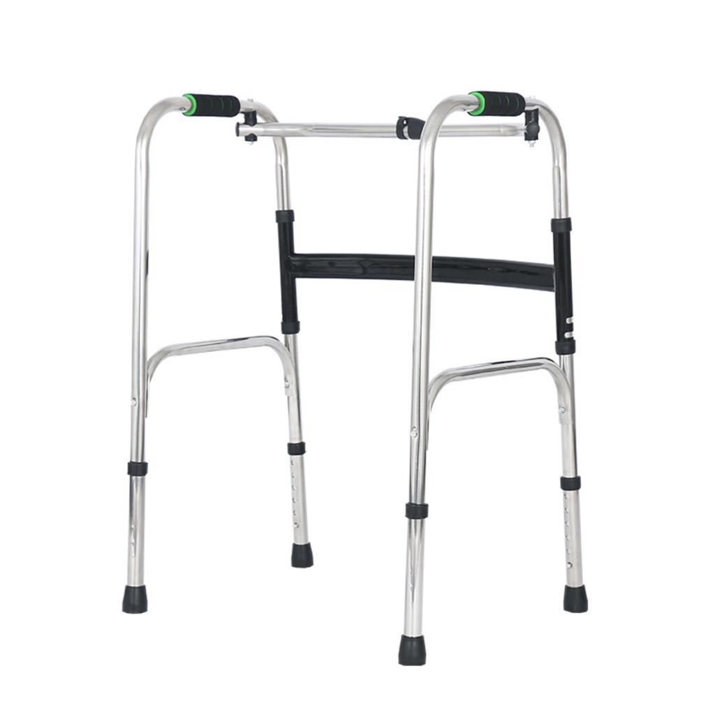 【FPT】Light Weight Stainless Steel Foldable Walking Frame Tongkat Bantu ...